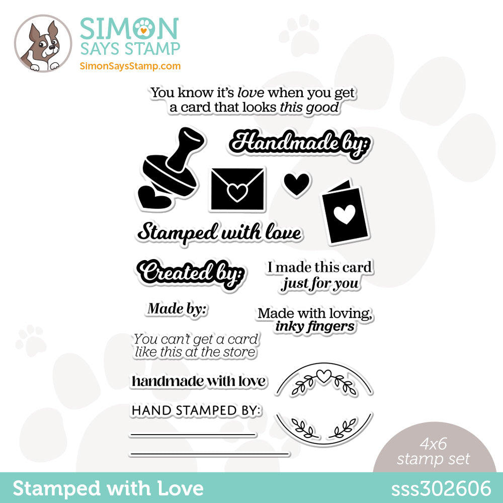 Simon Says Clear Stamps STAMPED WITH LOVE sss302606 Holiday Sparkle ...