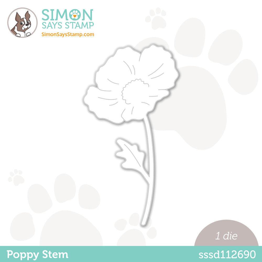 Simon Says Stamp POPPY STEM Wafer Die sssd112690