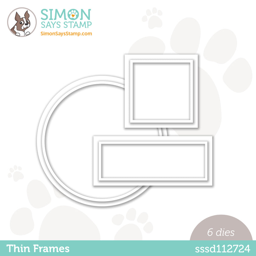 Simon Says Stamp THIN FRAMES Wafer Dies sssd112724