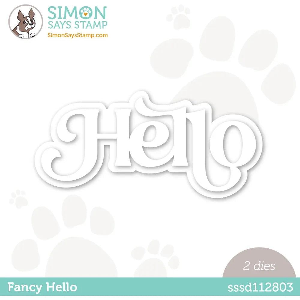 Simon Says Stamp Fancy Hello Wafer Dies sssd112803 Dear Friend