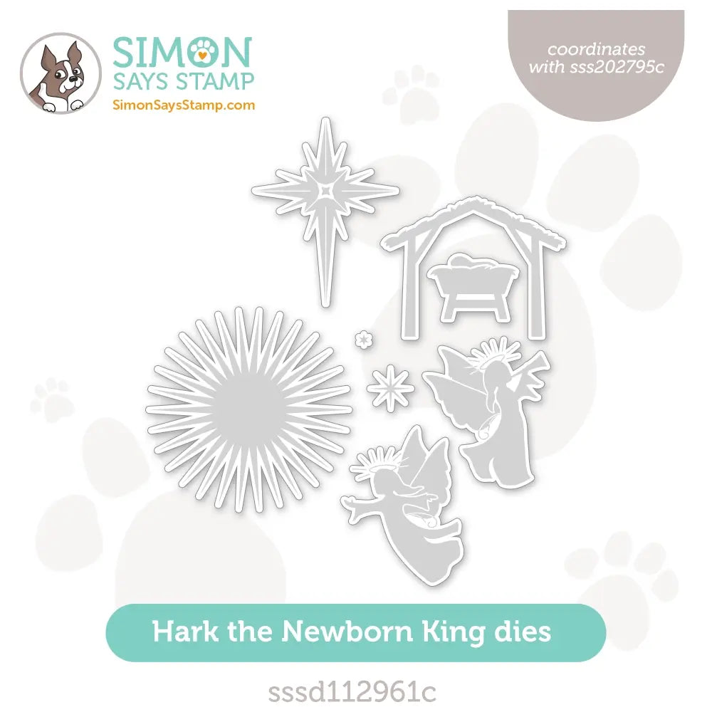Simon Says Stamp Hark The Newborn King Wafer Dies sssd112961c