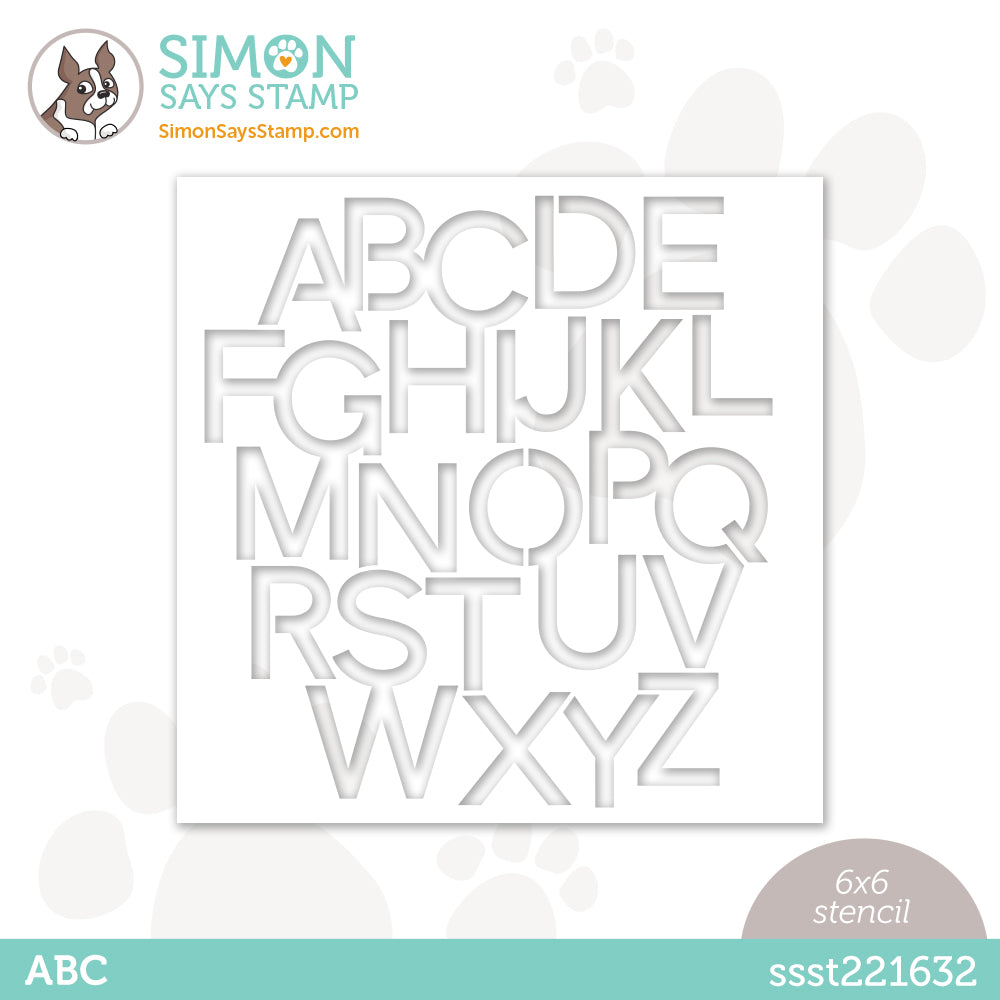 Simon Says Stamp Stencil ABC ssst221632