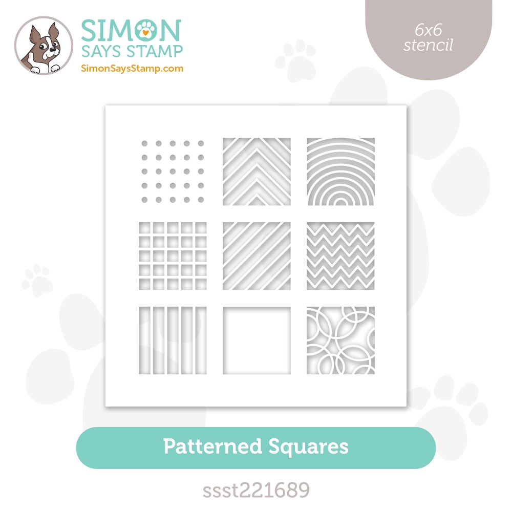 Simon Says Stamp Stencil Patterned Squares ssst221689 Out Of This Worl