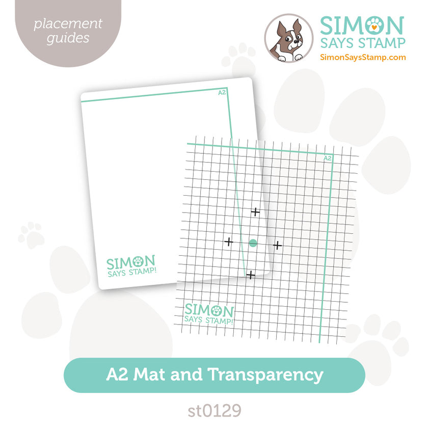 Simon Says Stamp Pawsitively Perfect Placement Guides A2 Mat and Trans