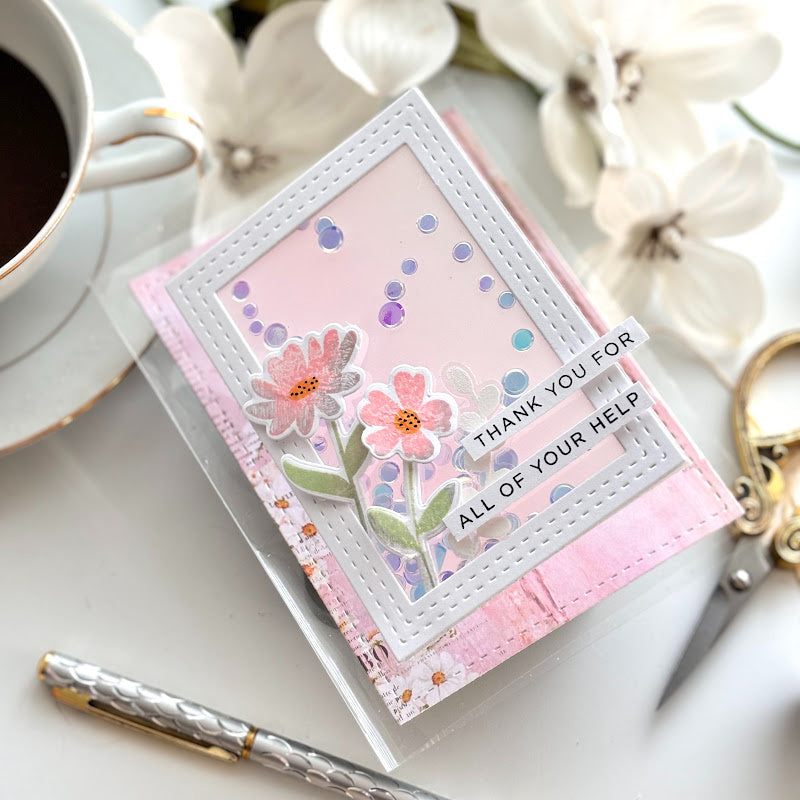 CZ Design Clear Stamps Chunky Thankful Greetings cz284c – Simon Says Stamp