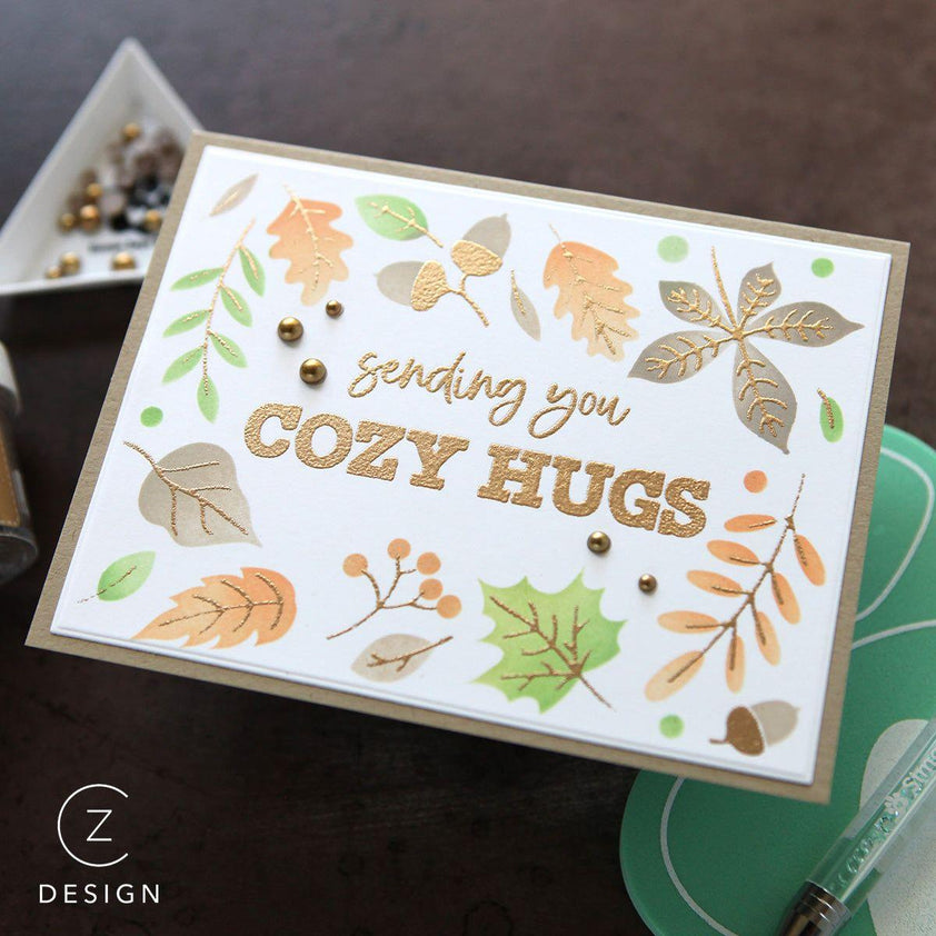 Simon Says Stamp Set of 2 Stencils Autumn Frame ssst221719
