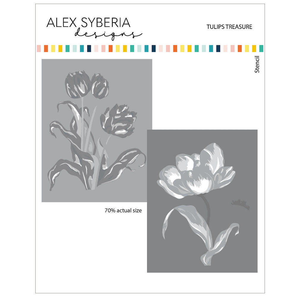 Alex Syberia Designs Tulips Treasure Stencil Set asdste84 – Simon Says ...