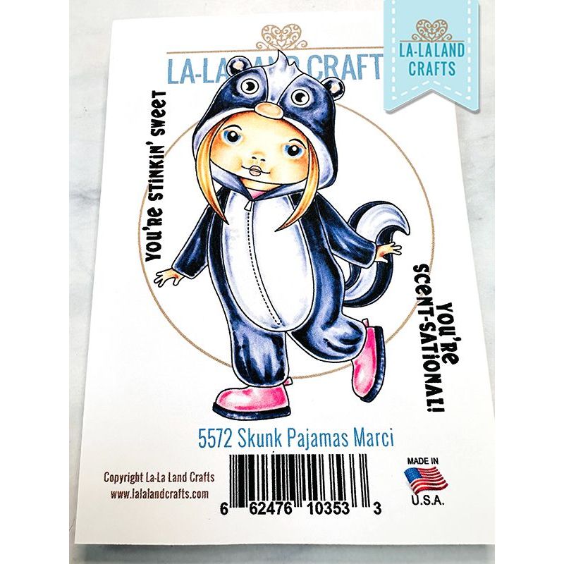 La-La Land Crafts Skunk Pajamas Marci Cling Stamp 5572* – Simon Says Stamp