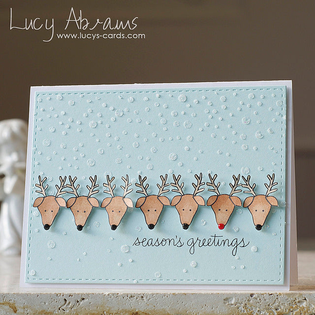 falling snow background stamp