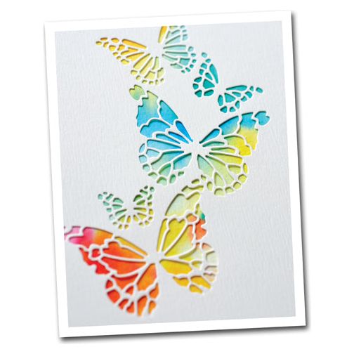Memory Box REVERSE BUTTERFLY COLLAGE Craft Die 99145 – Simon Says Stamp