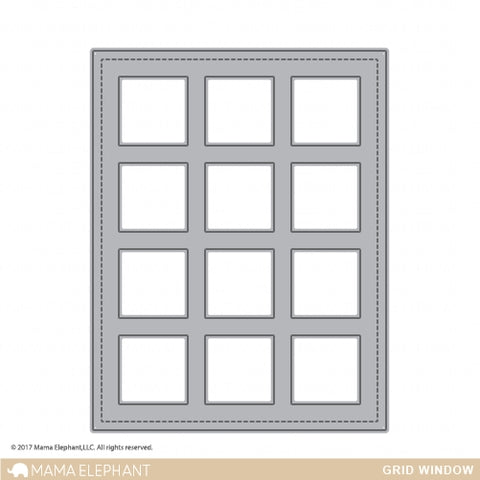 Mama Elephant Grid Window Creative Cuts Steel Die – Simon Says Stamp