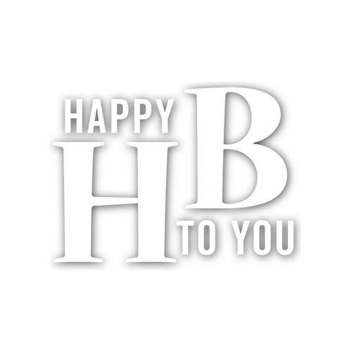 Simon Says Stamp HAPPY HB Wafer Dies sssd111726