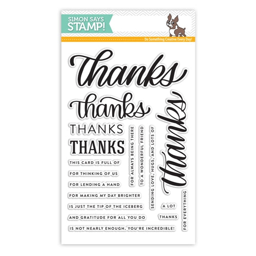 Simon Says Clear Stamps BIG THANKS WORDS sss101816 * – Simon Says Stamp