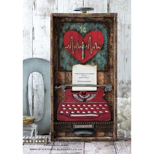 Tim Holtz Sizzix ALPHANUMERIC TINY TYPE UPPER Thinlits Die Set 664406 – Simon Says Stamp