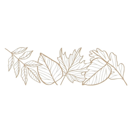 Simple Leaf Border Clip Art