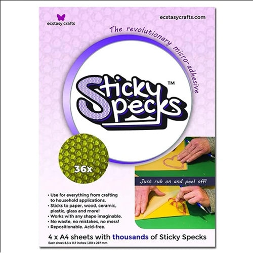 Ecstasy Crafts STICKY SPECKS Micro Adhesive A4 Sheets ecssa4 – Simon ...