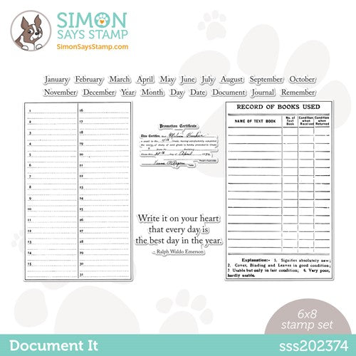Number And Date Document Stamp
