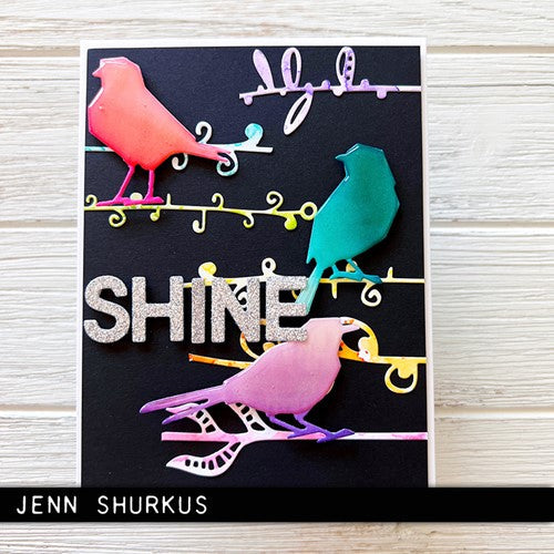 Tim Holtz Sizzix SILHOUETTE BIRDS Thinlits Dies 665861 – Simon Says Stamp