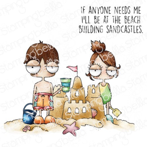 Building A Sandcastle Clipart