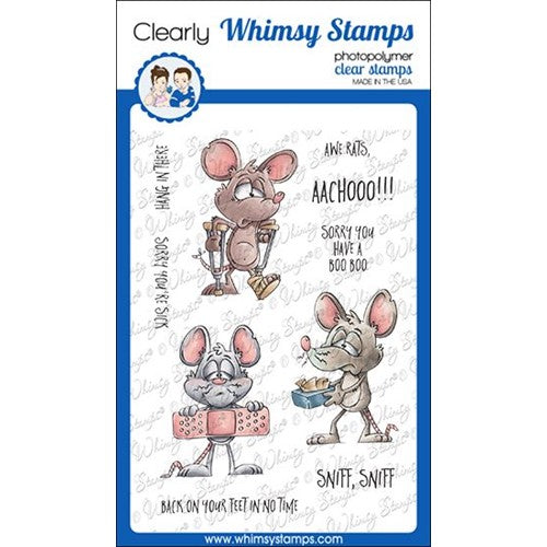 Whimsy Stamps RATS YOURE SICK Clear Stamps DP1097 – Simon Says Stamp