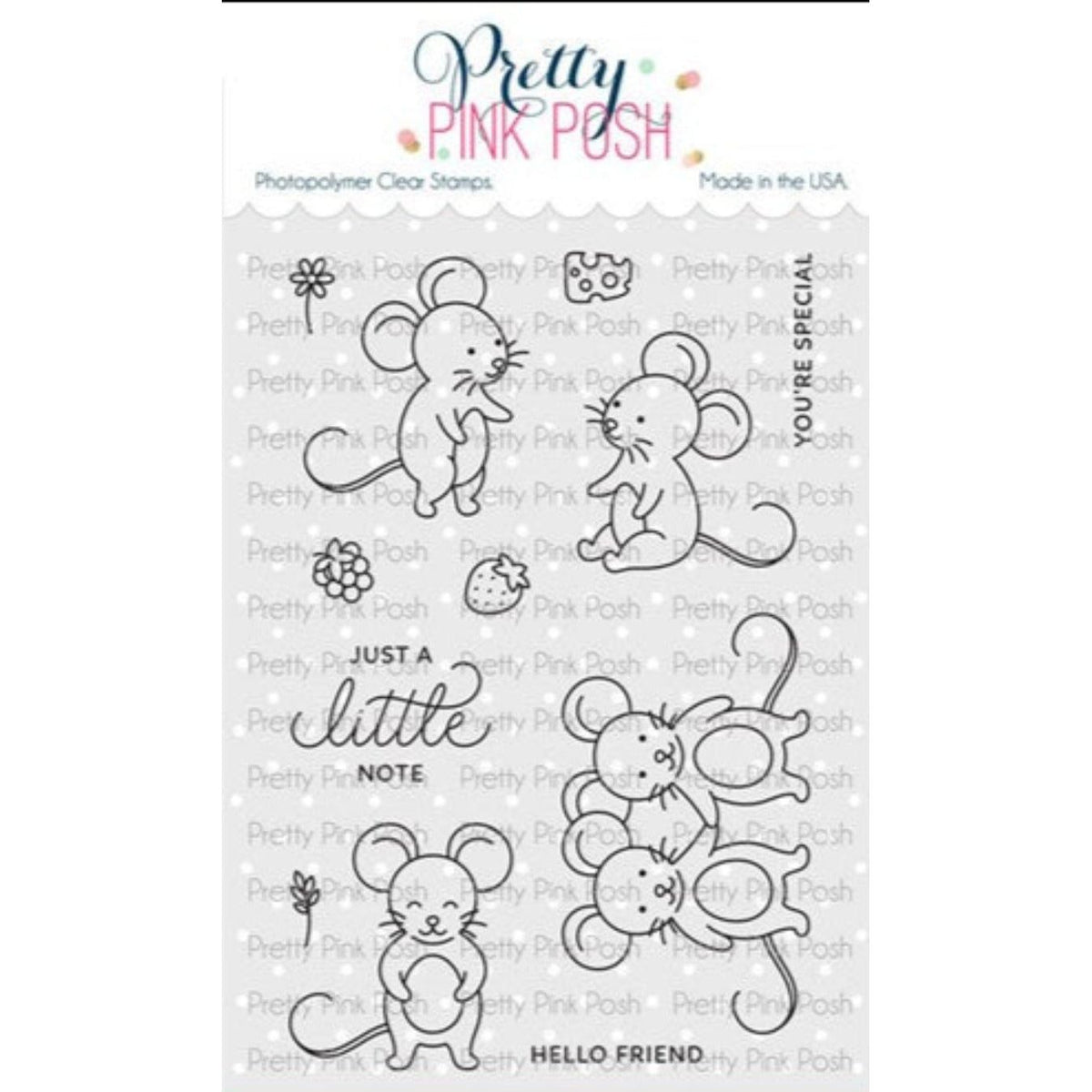 Pretty Pink Posh Mouse Friends Clear Stamps* – Simon Says Stamp