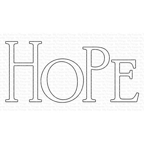 The Word Hope In Bubble Letters