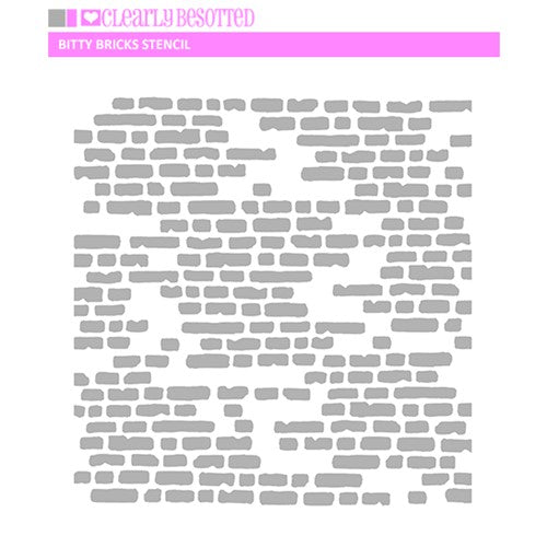 Clearly Besotted Bitty Bricks Stencil – Simon Says Stamp