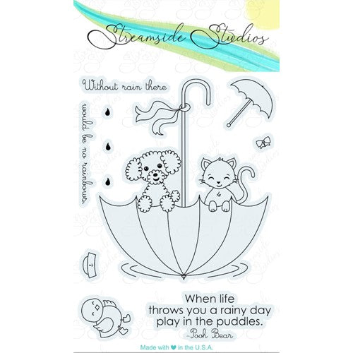 Streamside Studios IT'S RAINING CATS AND DOGS YOU Clear Stamp Set stsd ...