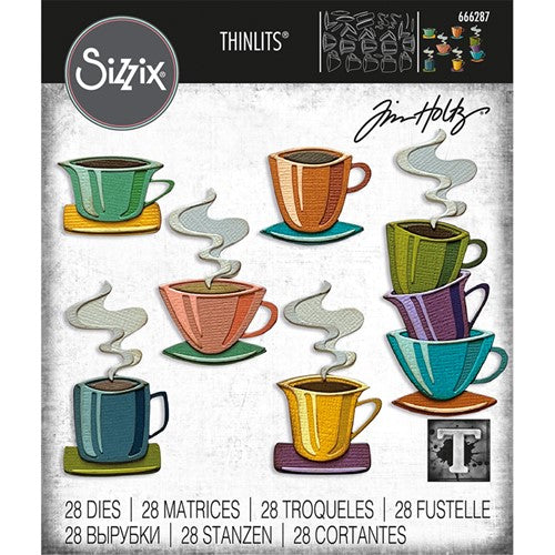 Tim Holtz Sizzix PAPERCUT CAFE Thinlits Dies 666287 – Simon Says Stamp