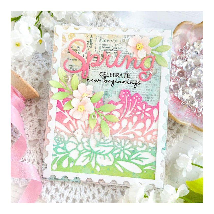 Papertrey Ink Elegant Edges Spring Flowers Dies PTI-0573* – Simon Says ...