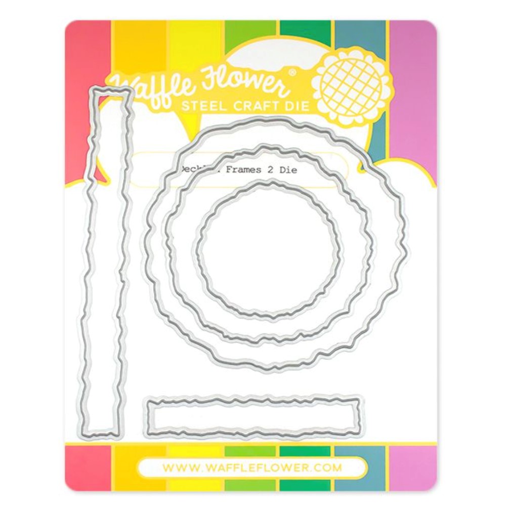 Waffle Flower Deckled Frames 2 Dies 421275 – Simon Says Stamp