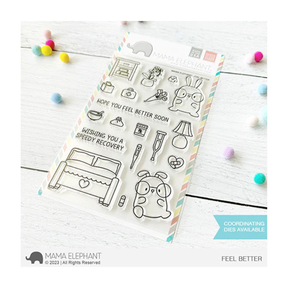 Mama Elephant Feel Better Clear Stamps – Simon Says Stamp