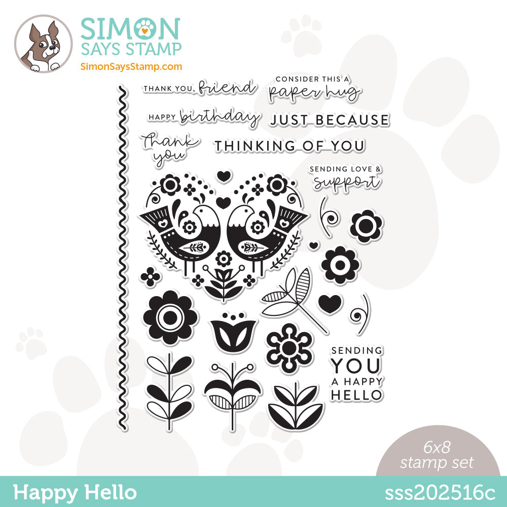 Simon Says Clear Stamps Happy Hello sss202516c – Simon Says Stamp