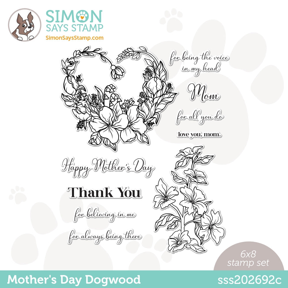 Simon Says Clear Stamps Mother's Day Dogwood sss202692c * – Simon Says ...
