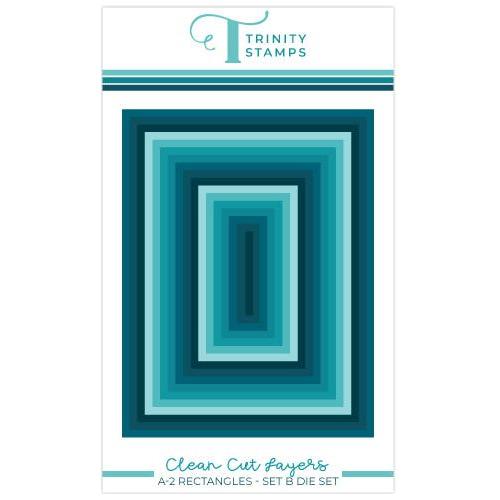 Trinity Stamps Clean Cut Layers A2 Rectangle Set B Die Set tmd-207 ...